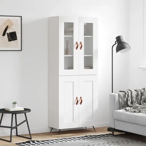 Skříň highboard bílá 69,5 x 34 x 180 cm kompozitní dřevo