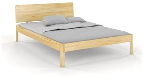 Dvoulůžková postel z borovicového dřeva 200x200 cm v přírodní barvě Ammer – Skandica