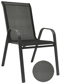 Zahradní židle MAJORKA 55 x 65 x 95 cm černá