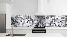 Kuchyňský panel ABS plast TP10025536 Ledové kostky 3000x600mm 1,5mm