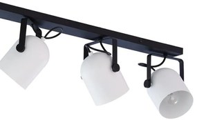 TK LIGHTING Bodový lustr - SPECTRA 3469, 230V/15W/5xE27, bílá/černá