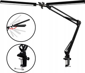 Stolní Lampa 3/4/6000K 14W kreslicí Školní Psací Stůl Led nastavitelná