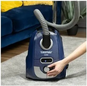 Zelmer ZVC333 modrá / Sáčkový vysavač / 650W / 76 dB / 3l / doprodej