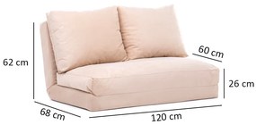 Hanah Home Pohovka TAIDA krémová 859FTN1268