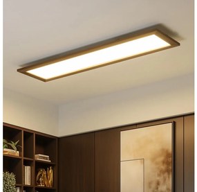 Brilagi - LED Stropní svítidlo SLIMFRAME WOOD LED/58W/230V 124x34 cm tmavě hnědá