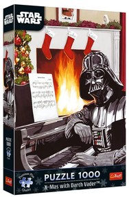 Puzzle Premium Plus: Star Wars - Vánoce s Darth Vader 1000 dílků 48x68,3cm v krabici 27x40x6cm