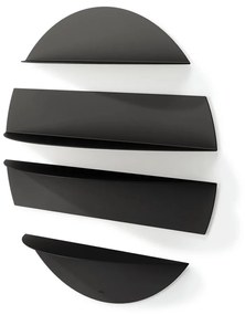 Černé kovové police v sadě 4 ks 76 cm Solis – Umbra