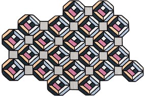 GAN designové koberce Parquet Tetragon (213 x 312 cm)