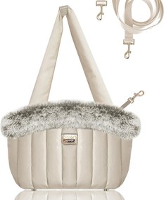 MILK&PEPPER Cestovní taška pro psy Nanouk Beige Velikost: M
