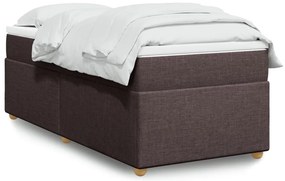 Box spring postel s matrací tmavě hnědá 100 x 200 cm textil 3285355