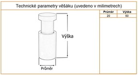 In-Design Nábytkový věšák Rio černý malý