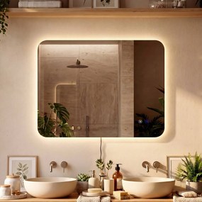 Koupelnové zrcadlo Palmiro 80x60 cm – čiré sklo