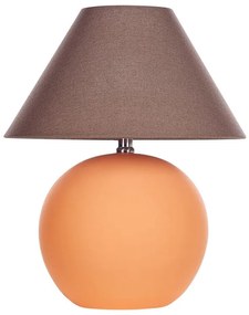 Keramická stolní lampa oranžová LIMIA Beliani