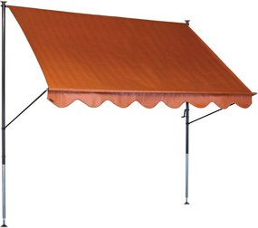 Angerer Svorková markýza »Standard Uni«, s ruční klikou. (400 cm, cihlová)