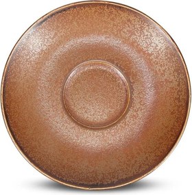 Hnědý porcelánový podšálek ø 14 cm Ovio – BonBistro