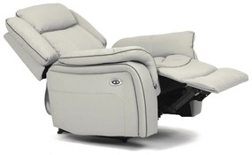 AUTRONIC TV a relaxační křeslo s elektrickým ovládáním, potah ekokůže v odstínu lanýž TV-4119 LAN