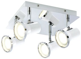 Rabalux LED přisazené koupelnové bodové svítidlo Steve 4x4,5W | GU10 | 1720lm | IP44