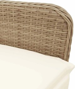 9dílný zahradní bistro set s poduškami hnědý polyratan 3277216