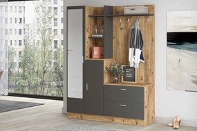 Designová síňová stěna Kailano antracitová