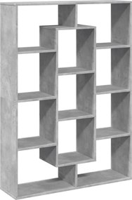 Knihovna betonově šedá 102 x 29 x 143 cm kompozitní dřevo 3310301