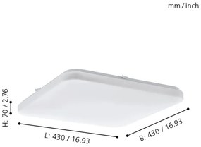 Eglo 97876 - LED Stropní svítidlo FRANIA LED/33,5W/230V