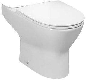 Bruckner DARIO RIMLESS WC mísa pro kombi, spodní/zadní odpad, bílá - 201.401.4
