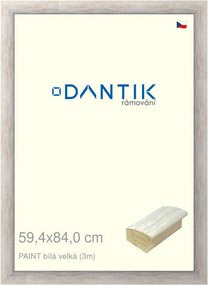 DANTIK rámeček 59,4x84 | PAINT bílá velká (Plexi Čiré)