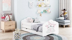 Dětská postel Tobík - zamilovaní králíčci (Vybírat můžete z mnoha motivů a barev.)