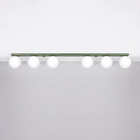 Sollux Lighting Stropní svítidlo YOLI 6 olivově zelené