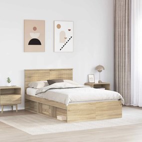 Rám postele s čelo Sonoma 120 x 200 cm Masivní borové dřevo 3410620