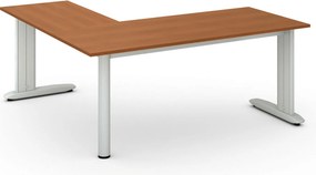 Rohový kancelářský stůl PRIMO FLEXIBLE, 180x180 cm, třešeň
