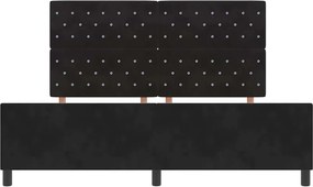 Postel s boxspringem s čelo Černá 180 x 200 cm samet 3344893