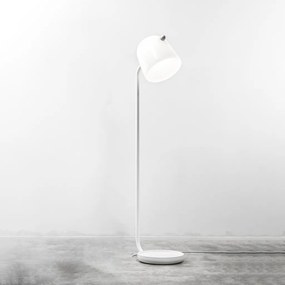 Designová stojací lampa Mona Floor Dekor: Bílá montura / Bílé sklo
