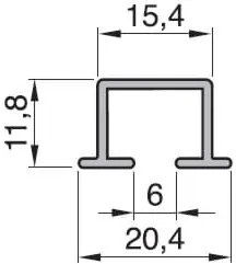 Záclonové kolejnice AL210 - na míru |
