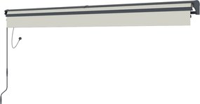 Elektrická markýza s LED osvětlením BestBerg BBSU-EL395BG / 395 x 300 cm / béžová