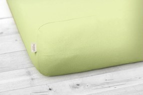 Jersey prostěradlo světle zelené na výšku matrace do 20 cm Velikost: 220 x 200