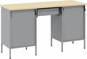 Pracovní skříň se zásuvkou 3 ks Černá Inženýrské dřevo a ocel 3321378