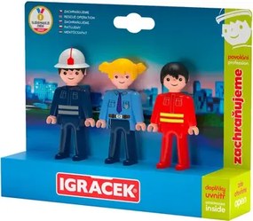 EFKO Herní set Igráček Trio Zachraňujeme / 3 figurky s doplňky / od 3