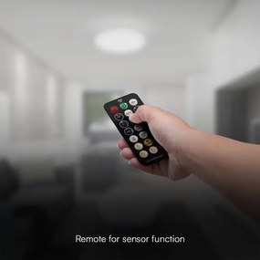 LED Koupelnové stropní svítidlo se senzorem LED/24W/230V 3000K IP44 bílá