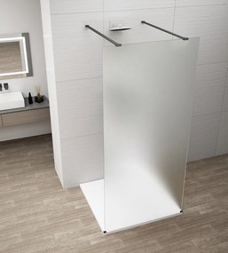 Polysan ESCA BLACK MATT sprchová zástěna 120 x 210 cm jednodílná k instalaci do prostoru černá sklo matné ES1112-06