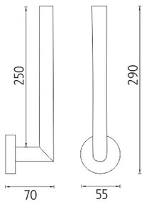 Nimco Rezervní držák na toaletní papír UNIX - UN 13055S-26