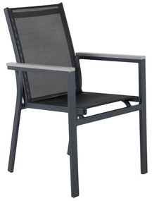 Jídelní židle Parma, 2ks, černá