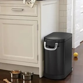Simplehuman CW1887 černá ocel / Kontejner na krmivo / 25 l / vzduchotě