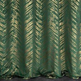 ZATEMŇOVACÍ ZÁVĚS NA KROUŽCÍCH SARA 140X250 CM TMAVĚZELENÁ