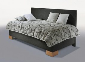 NEW DESIGN postele Čalouněná postel QUATRO s dlouhým čelem a úložným prostorem, 90×200 cm Velikost postele: 90 × 200 cm, Strana: Pravá