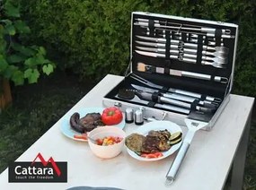 Cattara Grilovací nářadí sada 30ks ALU kufřík / doprodej