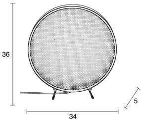 Béžovo-černá stolní lampa Zuiver Sien