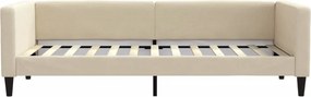Válenda s přistýlkou krémová 90 x 200 cm textil 3196582