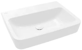 Villeroy & Boch O.novo - Umyvadlo 600x460 mm, bez přepadu, bez otvoru pro baterii, alpská bílá 4A416301