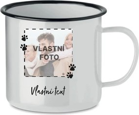 Personalizovaný retro plecháček s fotkou mazlíčka a textem